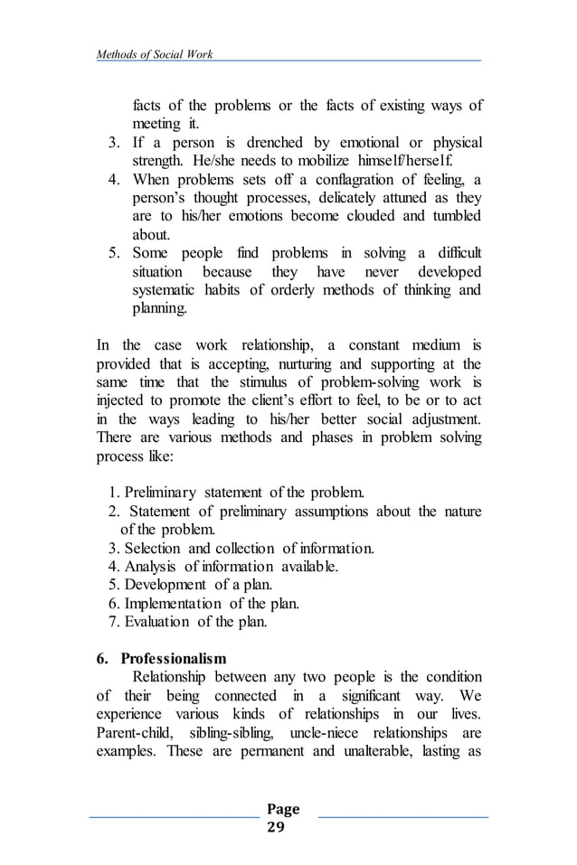 complete note of Casework | DOCX