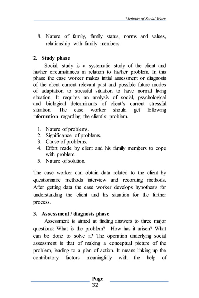 complete note of Casework | DOCX