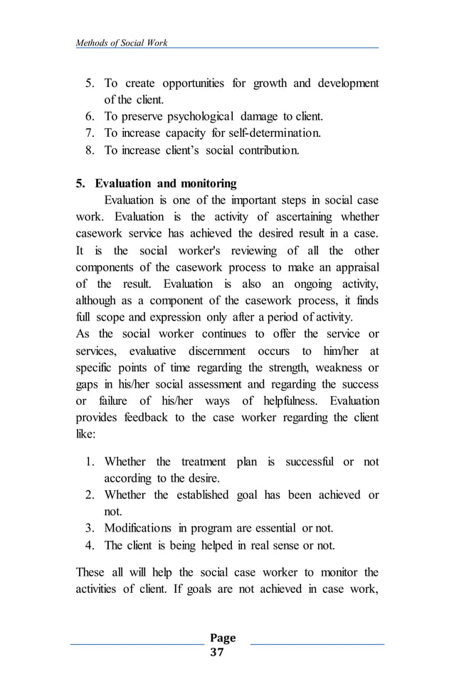 complete note of Casework | DOCX