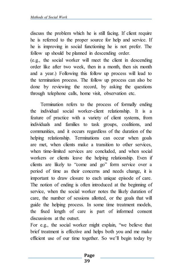 complete note of Casework | DOCX