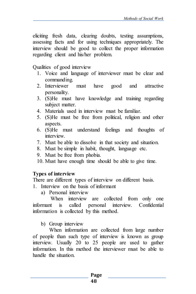 complete note of Casework | DOCX