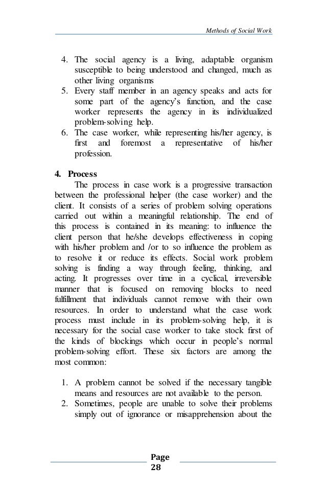 complete note of Casework