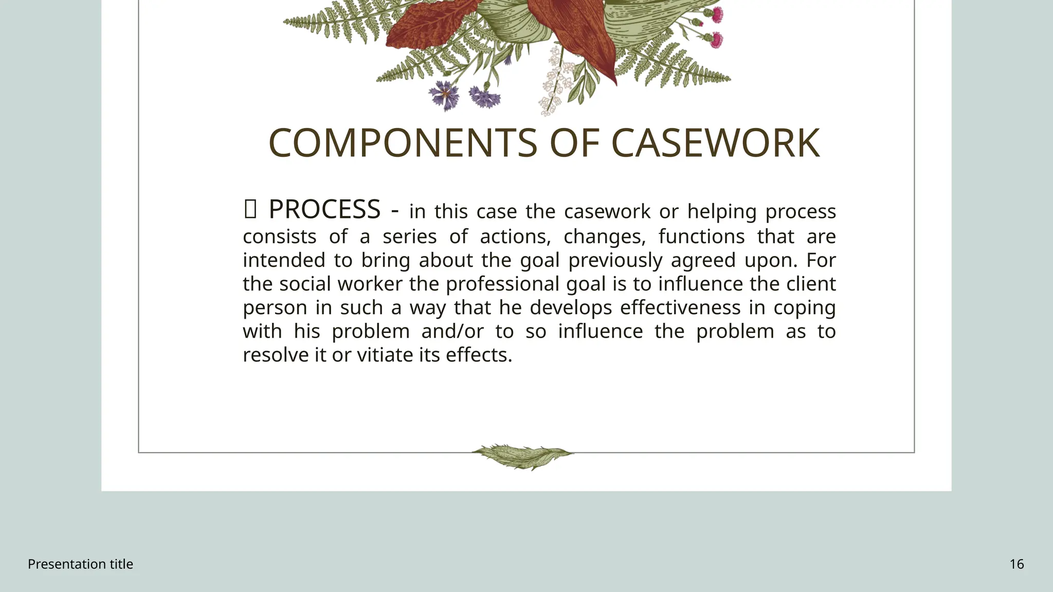CASEWORK Power Point Presentation - pointers | PPTX