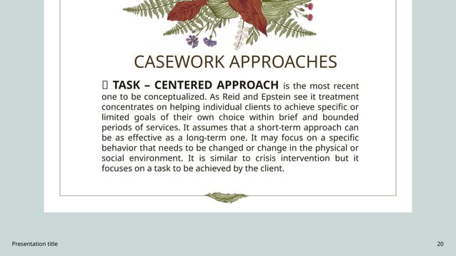 CASEWORK Power Point Presentation - pointers | PPTX