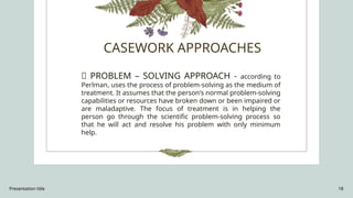 CASEWORK Pointers presentation Field instruction I | PPTX