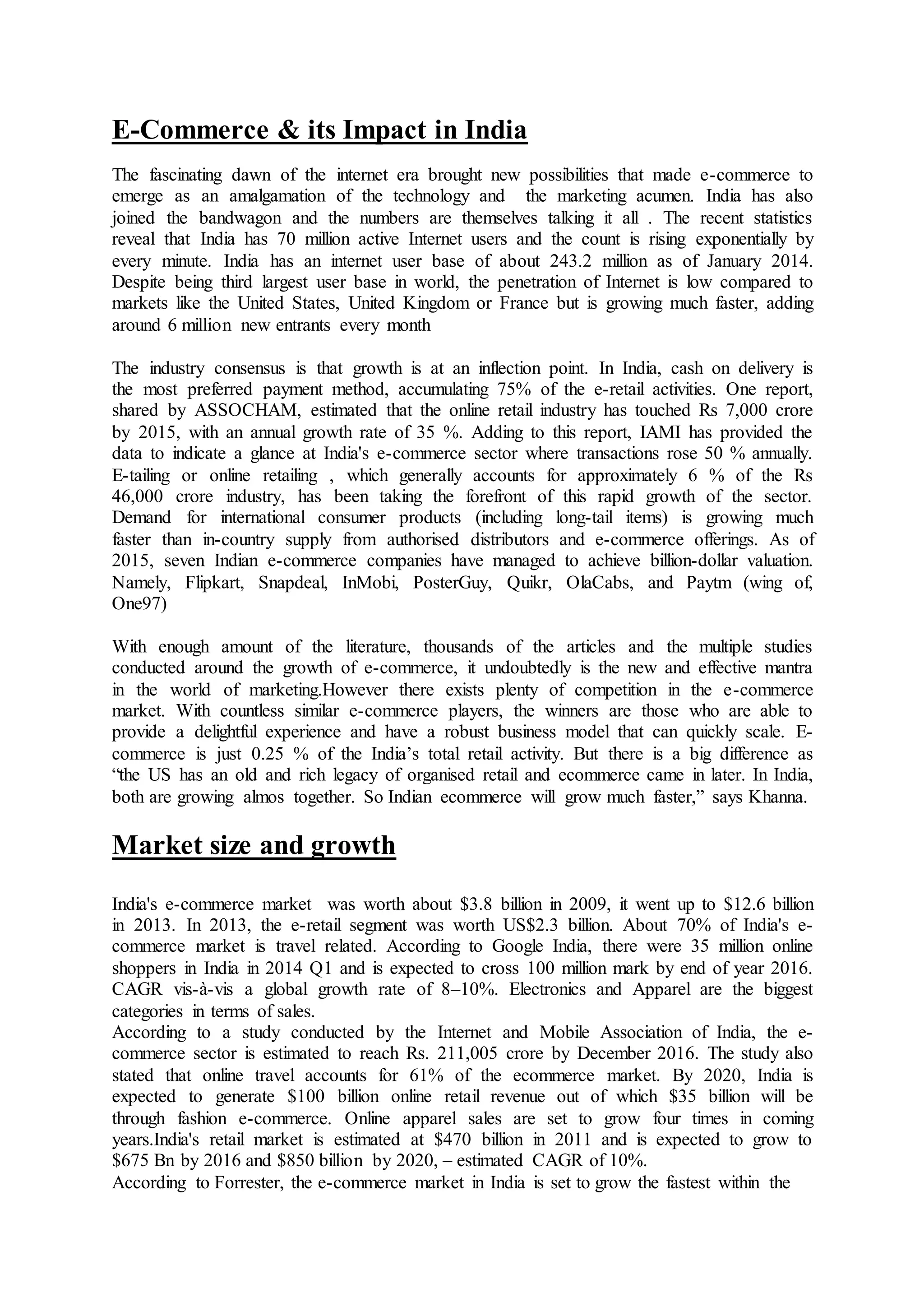 Simple draft on Snapdeal case write up | PDF