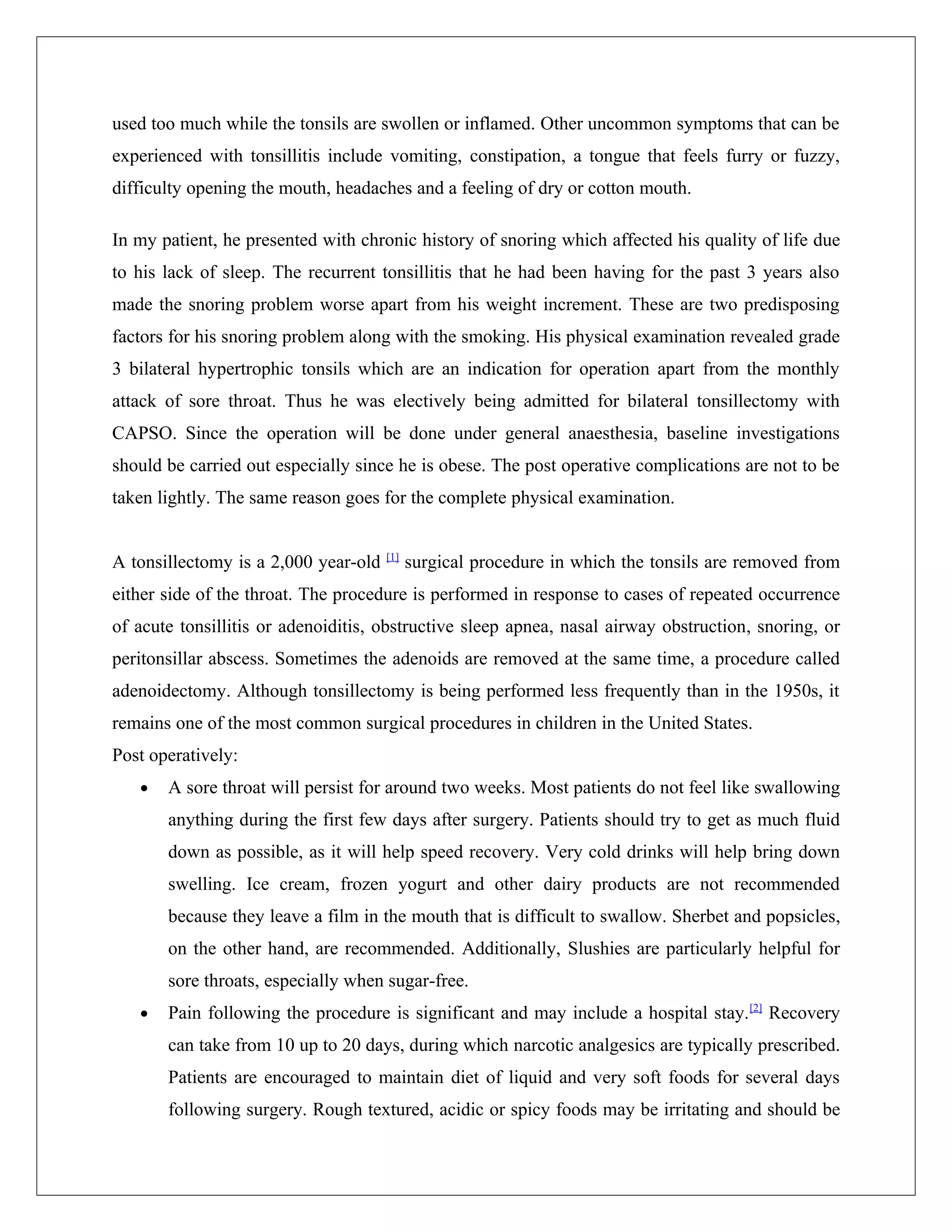 Case write up ent | DOC