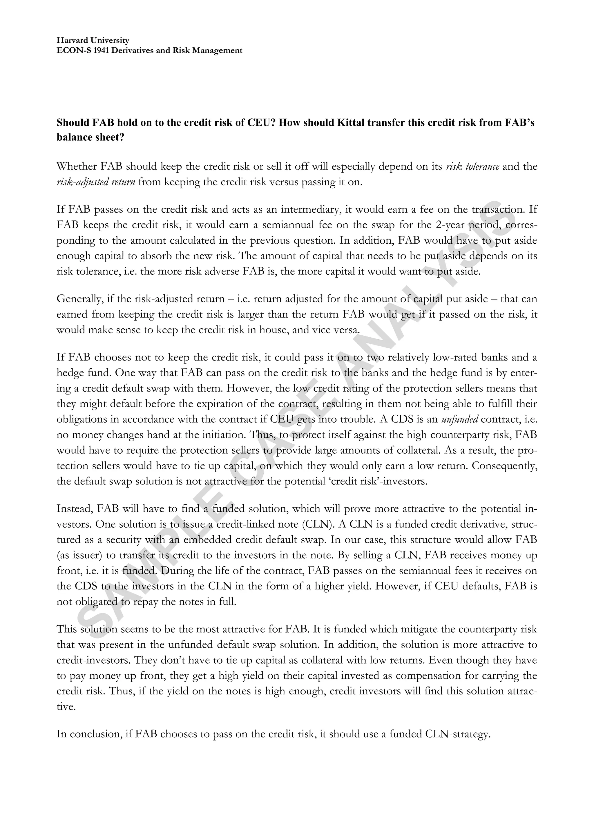 Case write up_sample_2 | PDF