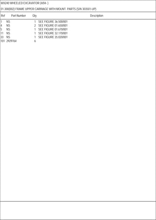 CASE WX240 Wheel Excavator Parts Catalogue Manual.pdf