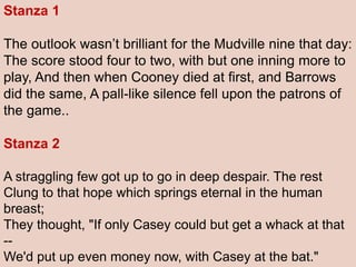 Casey at the bat lesson | PPTX