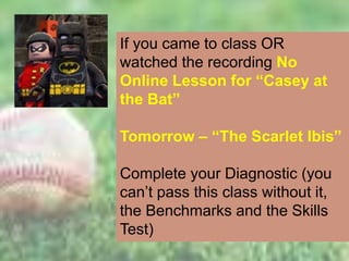 Casey at the bat lesson | PPT