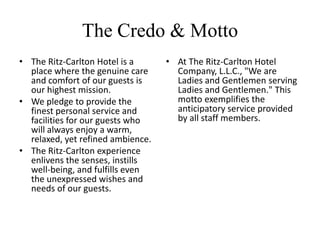 Ritz Carlton Brand Case Study | PPTX