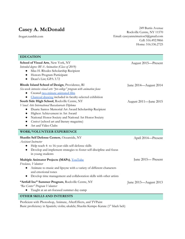 Casey McDonald Resume | PDF