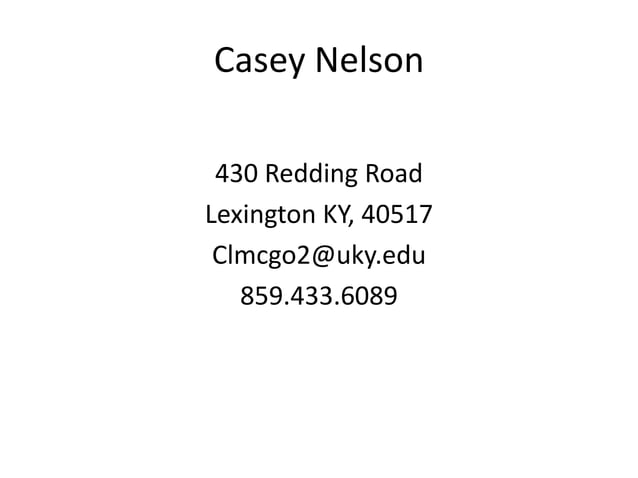 Casey Nelson | PPT