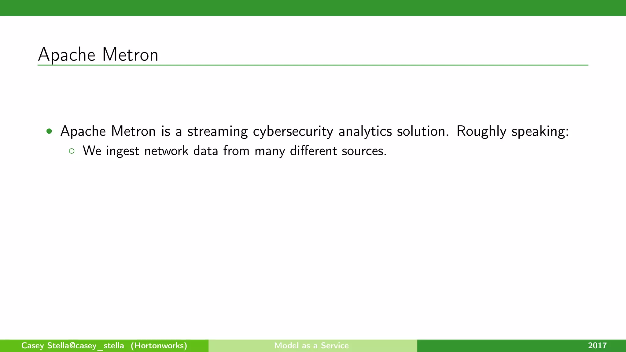 MaaS (Model as a Service): Modern Streaming Data Science with Apache ...