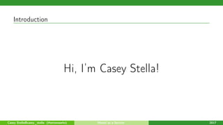 MaaS (Model as a Service): Modern Streaming Data Science with Apache Metron | PPT