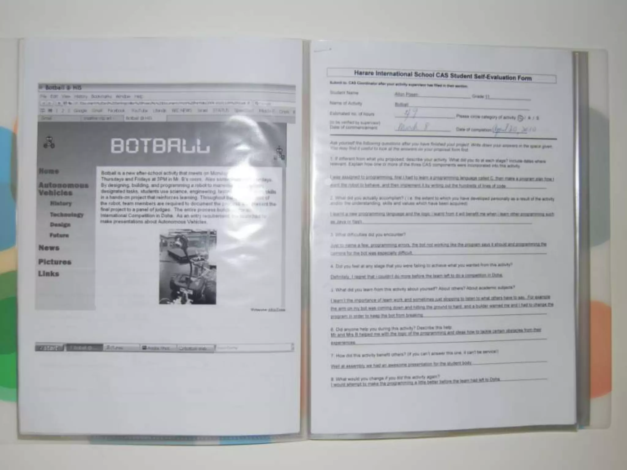 CAS Folder Examples | PPT