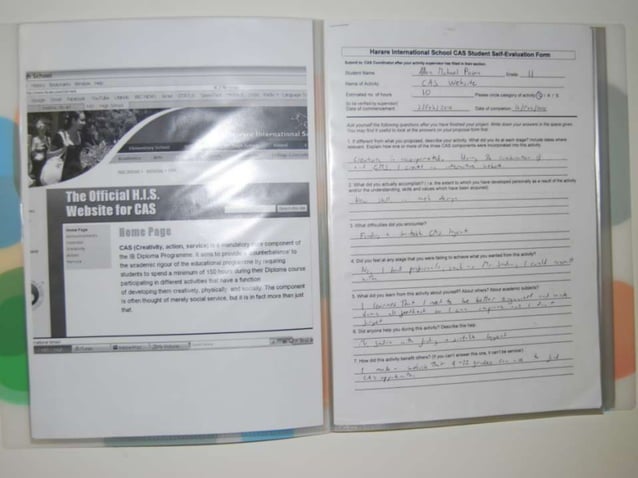 CAS Folder Examples | PPT