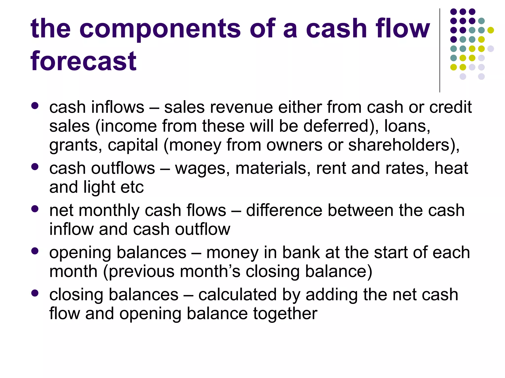 Cash Flow Forecasting Ppt Free Download
