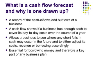 Cash flow forecasting | PPT