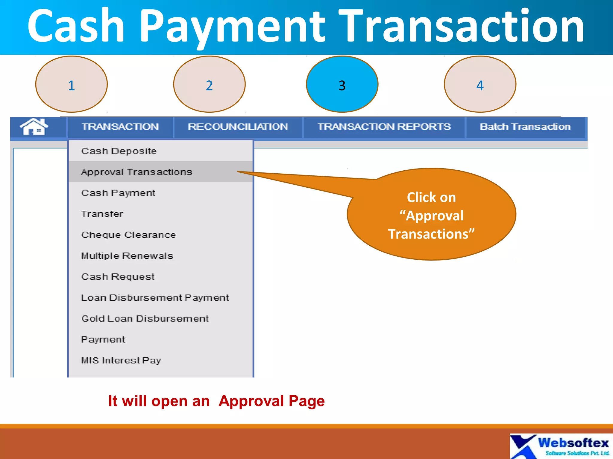 Websoftex Nidhi Company Banking Software demo - Cash Payment ...