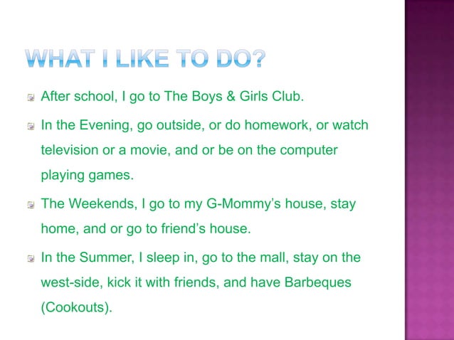 Cashae’s life presentation! | PPTX | Television | Entertainment