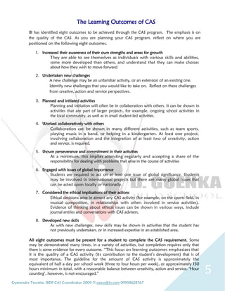 IBDP CAS handbook GD Goenka World School 2009 -11 | PDF