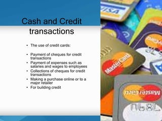 Cash and credit transactions | PPTX