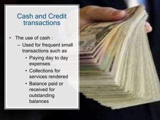 Cash and credit transactions | PPTX