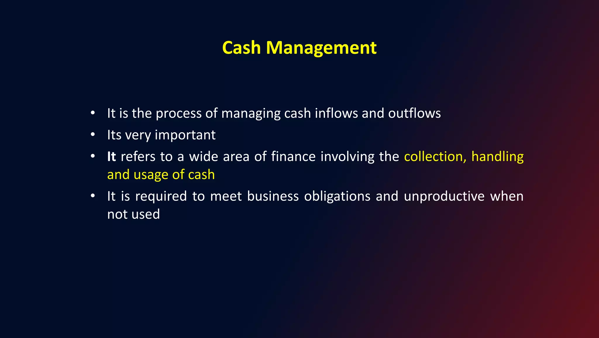 Cash and marketable securities management | PPTX