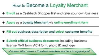 Cashback Merchant Slideshow - Short Version | PPT
