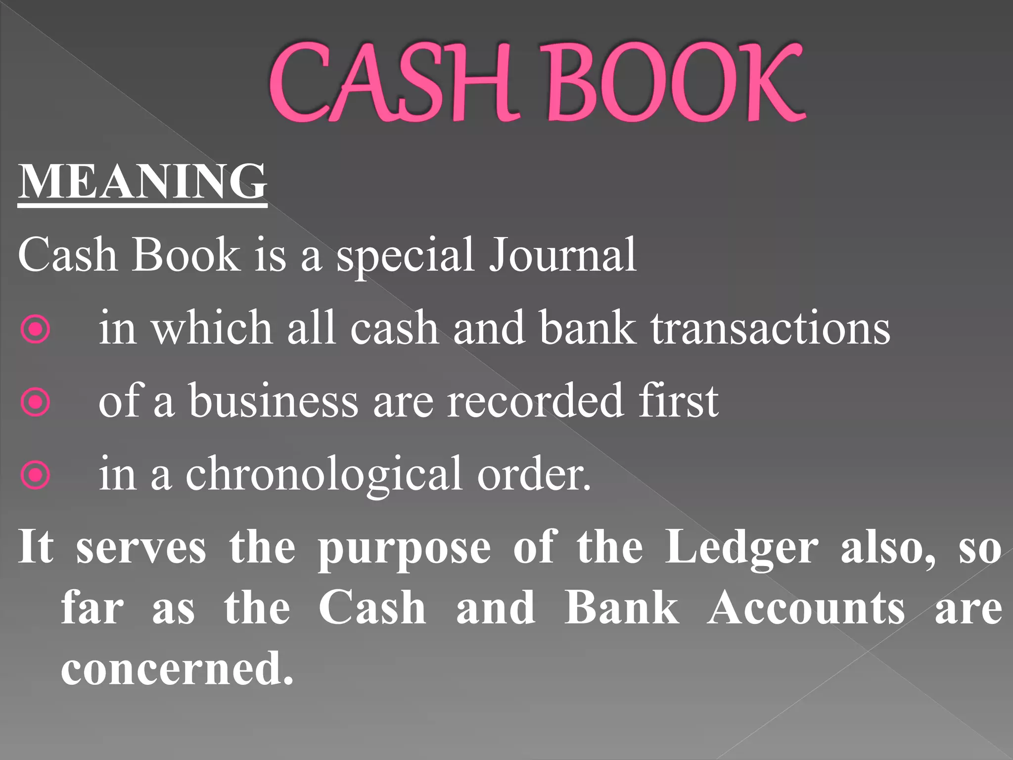 Cash book | PPTX
