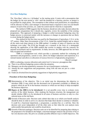 Cash budget reference material | PDF