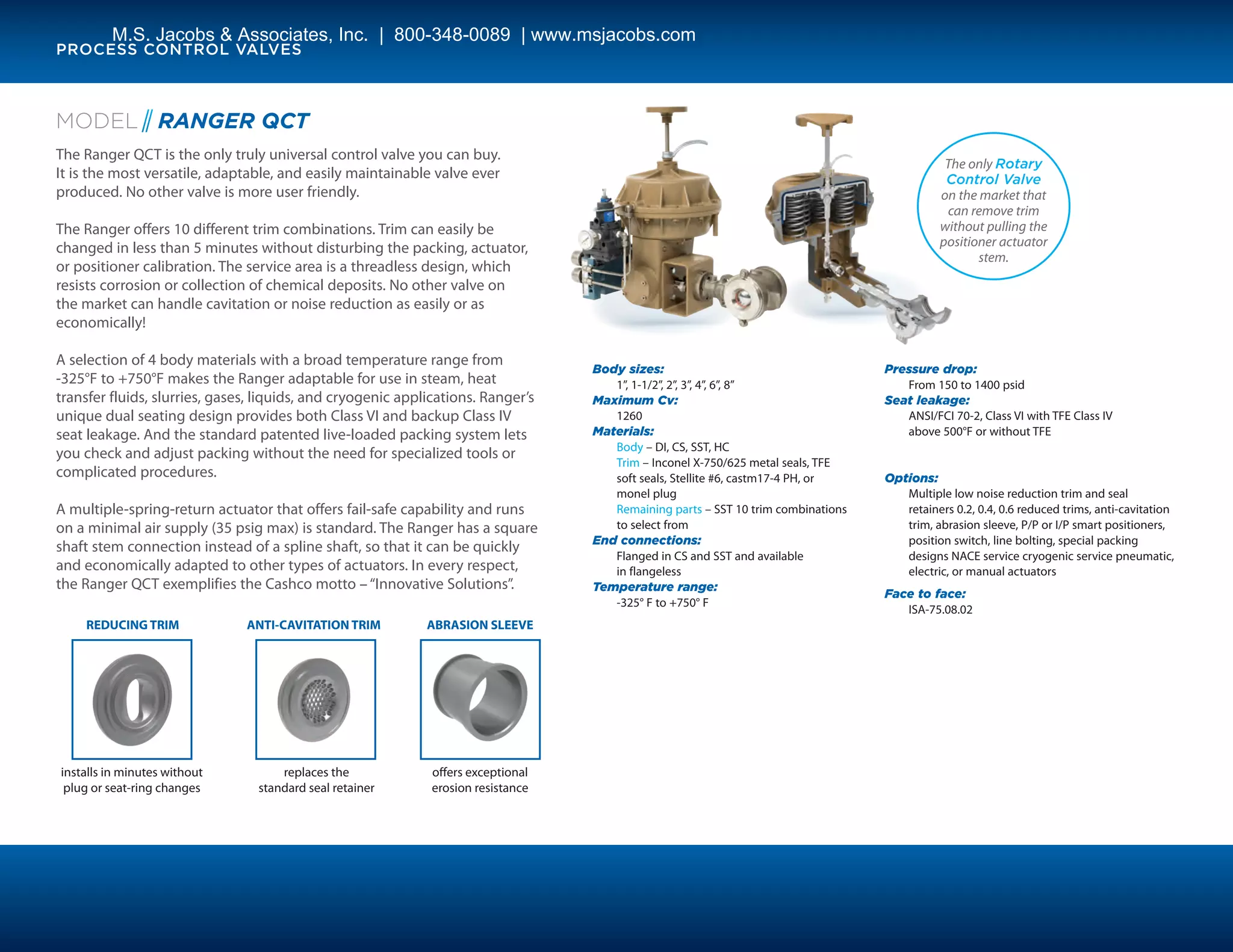 Cashco Control Valves: Product Summary | PPT