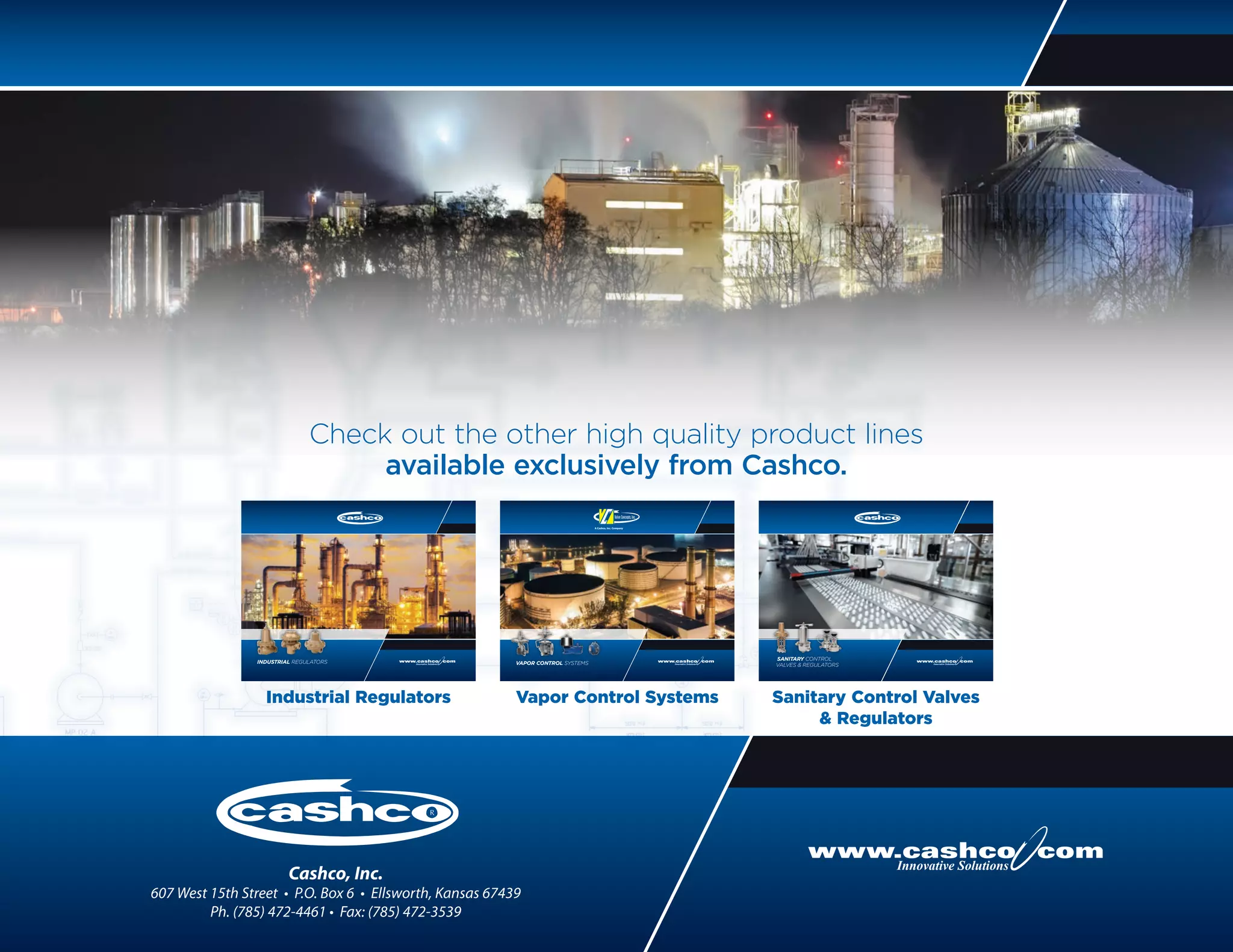 Cashco - Válvula de Controle | PDF