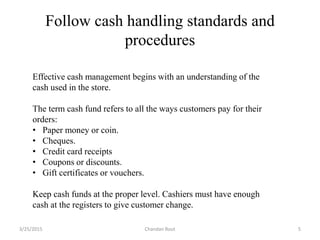 Cash Control - Retail | PPTX