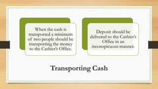Cash Control Examples and Guidelines | PPT