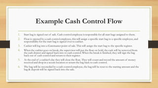 Cash Control Examples and Guidelines | PPT