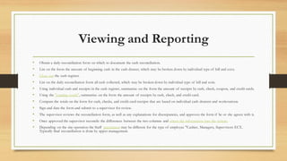 Cash Control Examples and Guidelines | PPT