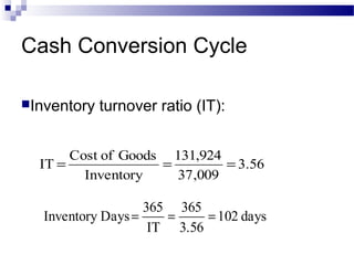 Cash conversion cycle | PPT
