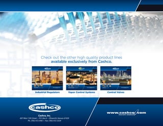 Cashco - Válvula de controle e reguladores sanitários | PDF