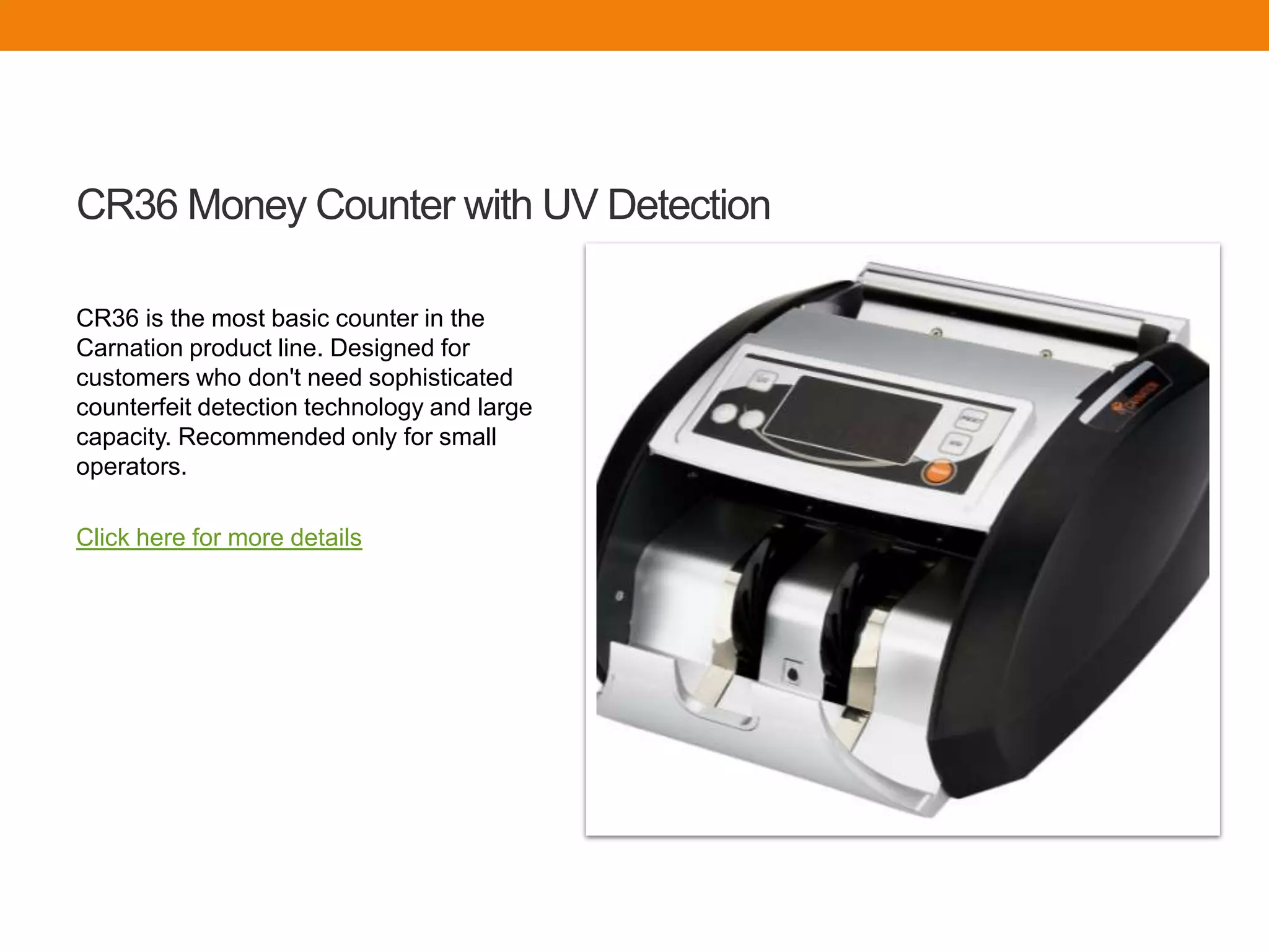 High-Quality Cash Counting Machines | Carnation Enterprise | PPTX