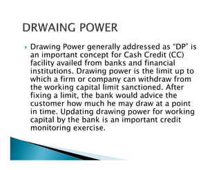 Cash credit presnetation | PDF