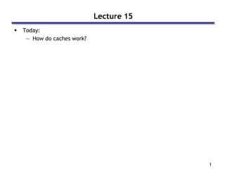 cashe introduction, and heirarchy basics | PDF | Data Storage and Warehousing | Computing