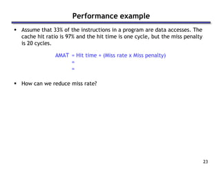 cashe introduction, and heirarchy basics | PDF | Data Storage and Warehousing | Computing