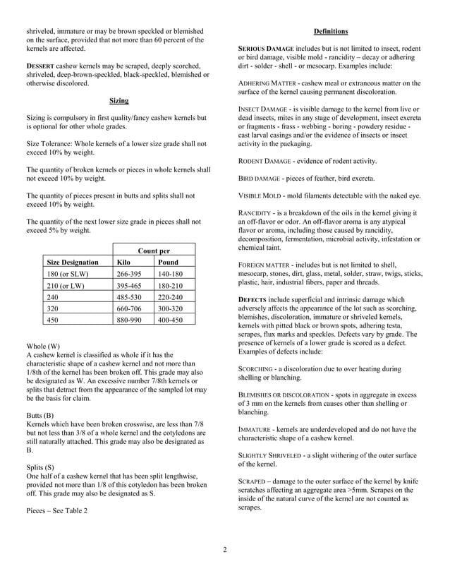 Cashews AFI P1 | PDF | Agriculture | Industries