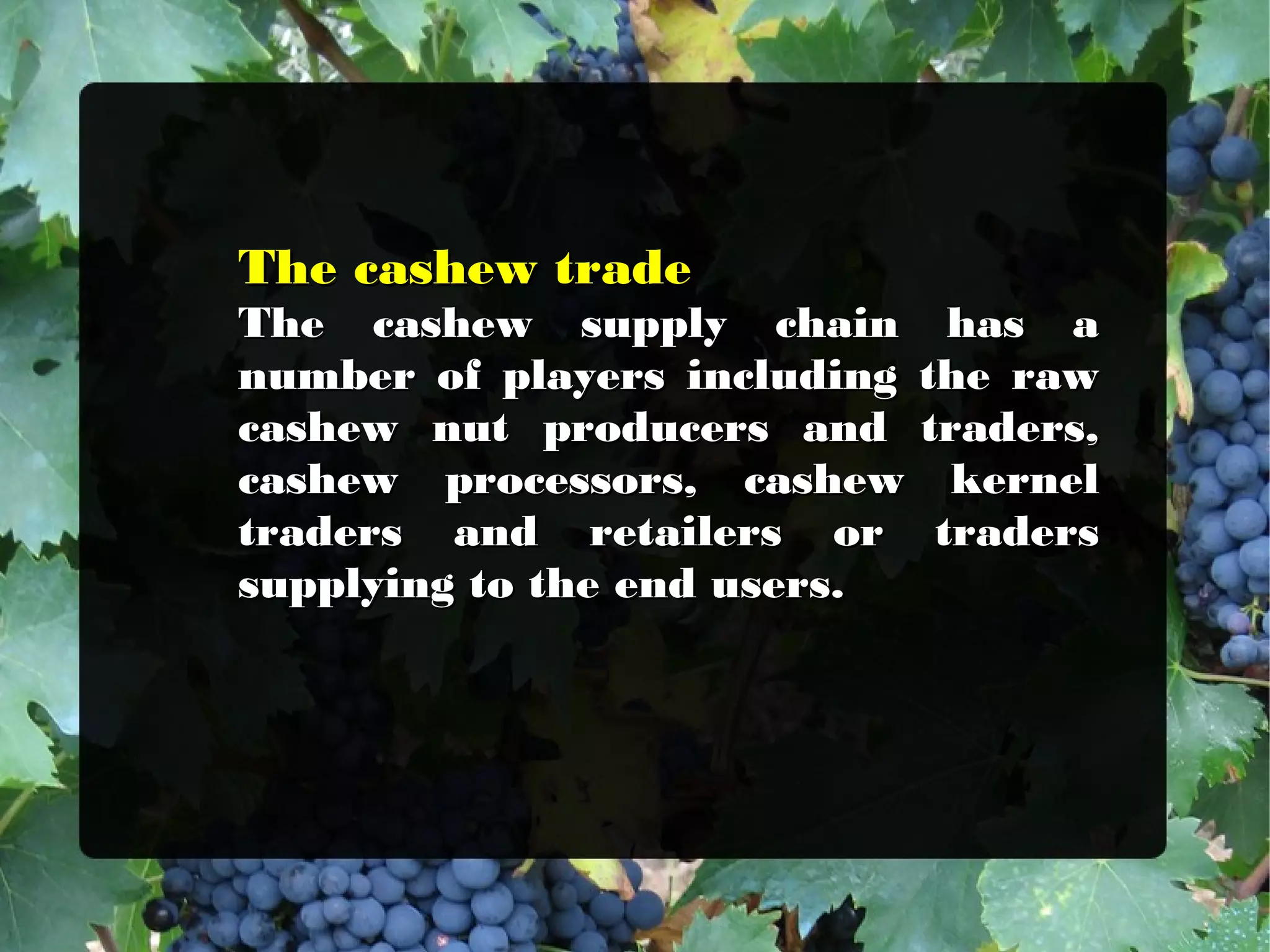 Cashew warehouse receipt cold storage receipt finance | PPT