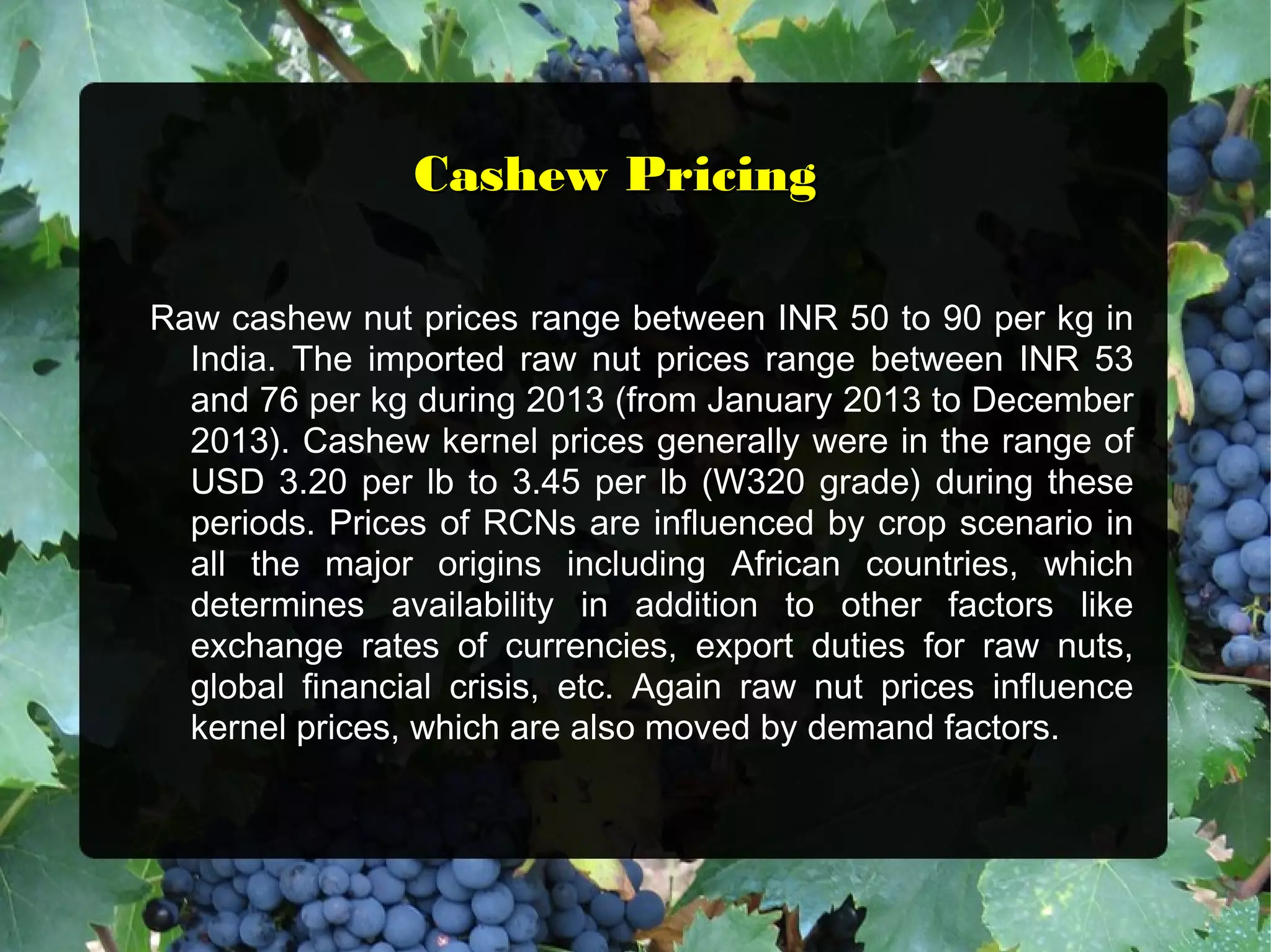 Cashew warehouse receipt cold storage receipt finance | PPT