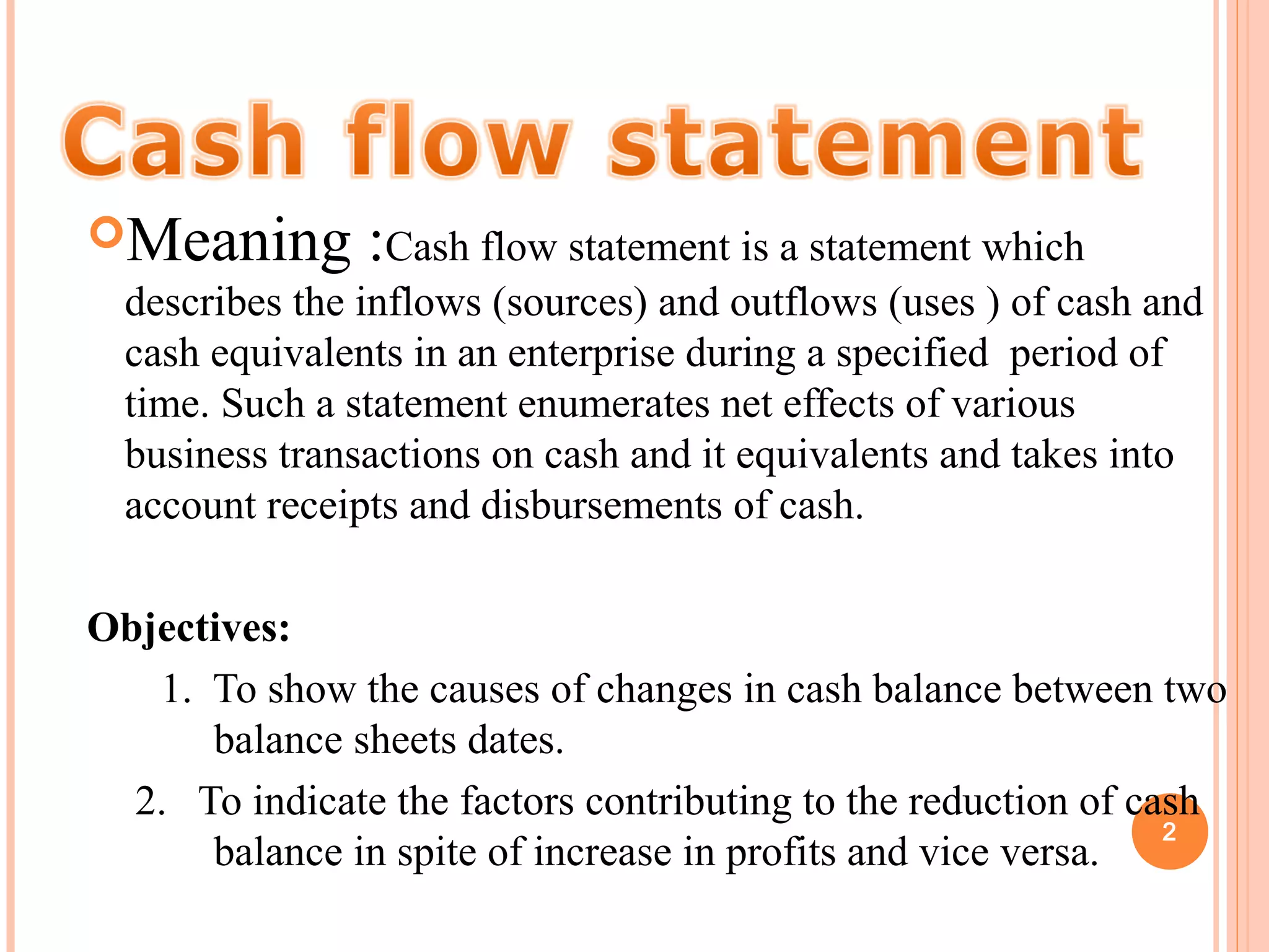 Cash flow ppt | PPT