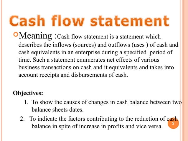 Cash flow ppt | PPT